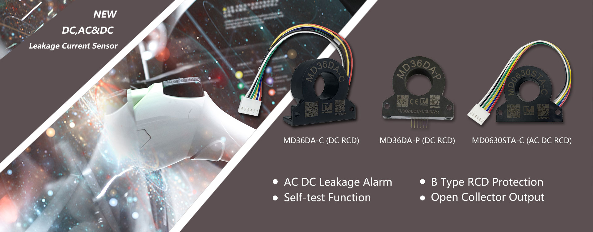 Integrated Residual Current Monitoring Self-test B Type RCD AC 30mA DC ...